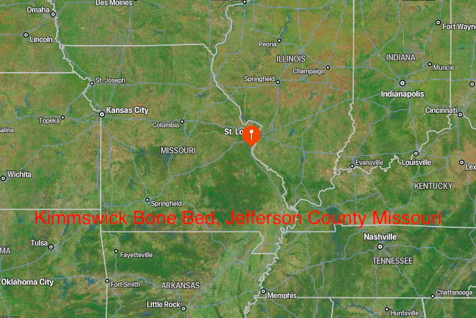 Kimmswick Bone Bed, Jefferson County Missouri ⋆