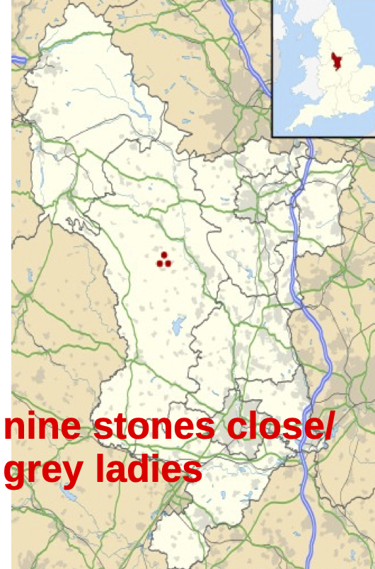 Nine Stones Close, also known as the Grey Ladies, is a stone circle on ...